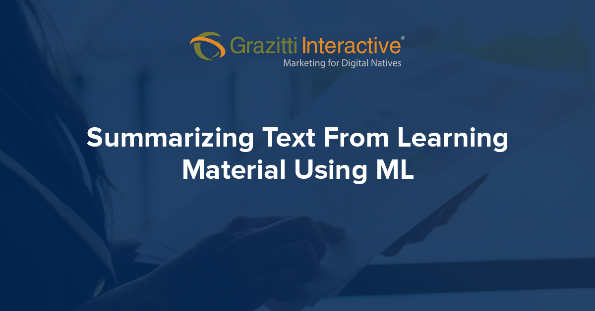Summarizing Text From Learning Material Using Ml